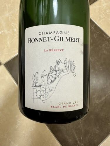 Bonnet Gilmert La Réserve Blanc de Blancs Grand Cru Champagne Vivino US