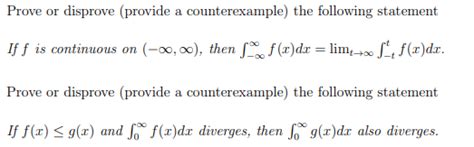 solved prove or disprove provide a counterexample the