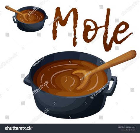 Mole Sauce Vector Icon Isolated On Stock Vector Royalty Free