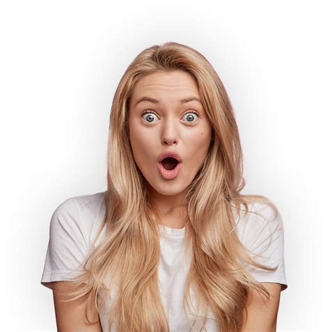 Download Surprised Blonde Woman Expression