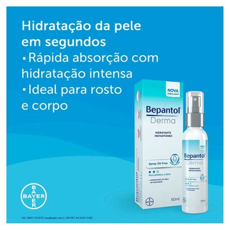 Spray Hidratante Bepantol Derma Rosto E Corpo Beleza Na Web