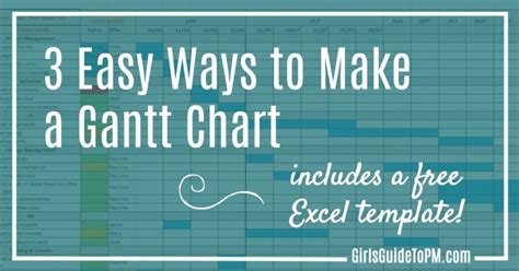 Easy Ways To Make A Gantt Chart Free Excel Template In Riset