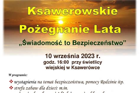 Ksawerowskie Pożegnanie Lata 2023 Występy artystyczne atrakcje dla