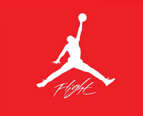 Jordan Flight Brand Logo Symbol White Design Clothes Sportwear Vector