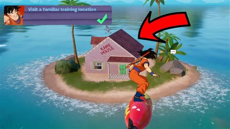 Visit A Familiar Training Location In Fortnite Dragon Ball Kame House
