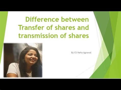 Difference Between Transfer Of Shares And Transmission Of Shares