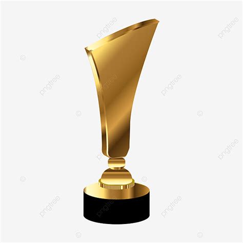 Realistic Trophy Vector Hd PNG Images Realistic Golden 3d Trophy Cup