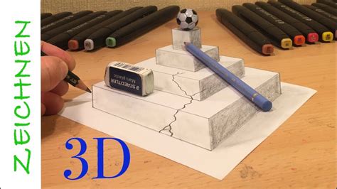 3D Zeichnen lernen für Anfänger kinderleicht Easy 3D Drawing
