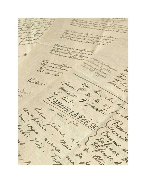 ÉLUARD Paul 1895 1952 Le Manuscrit Français