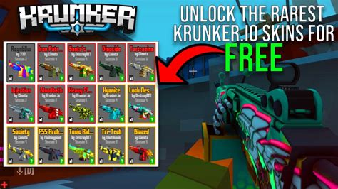 How To Unlock The Rarest Krunker Io Skins For Free Youtube