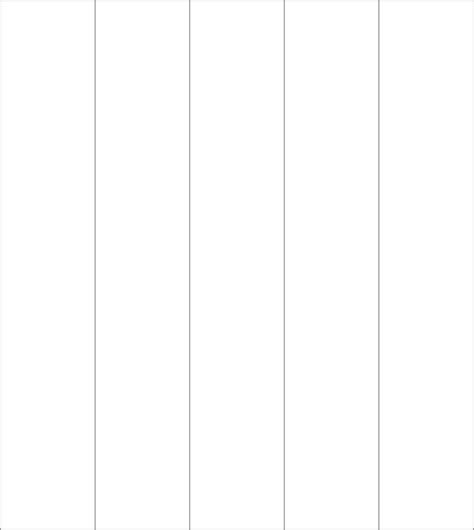 Free Printable 5 Column Charts PDF Template Printables Hub