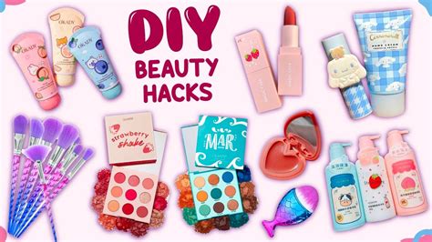 16 DIY BEAUTY HACKS AT HOME MAKEUP TRICKS And BEAUTY HACKS YouTube