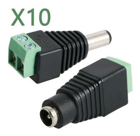 10 Conectores Macho Y 10 Conectores Hembras Para Cctv GETSMARTCA