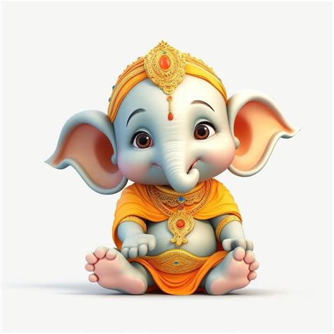 Premium Photo Illustration Of Lord Ganesha For Ganesh Chaturthi Ai