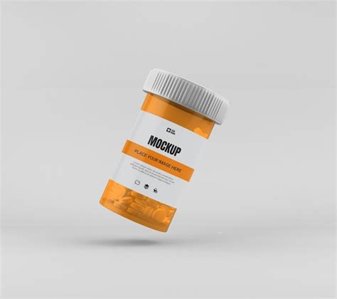 Maqueta De Frasco De Pastillas De Medicina Aislado Archivo PSD Premium