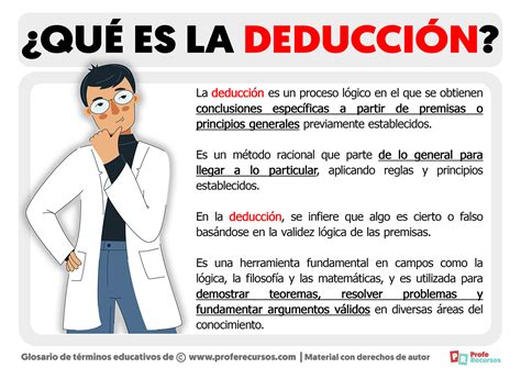 Qué es la Deducción Definición de Deducción