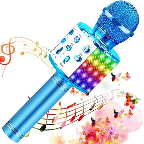 Micro Karaoke Enfant Microphone sans Fil Karaoké Micro Karaoke