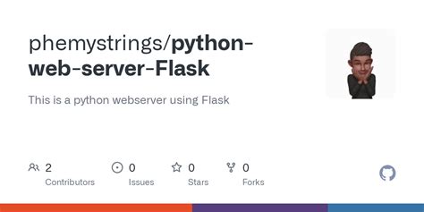 github phemystrings python web server flask this is a python webserver using flask