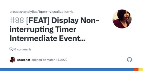 FEAT Display Non Interrupting Timer Intermediate Event Attached To An