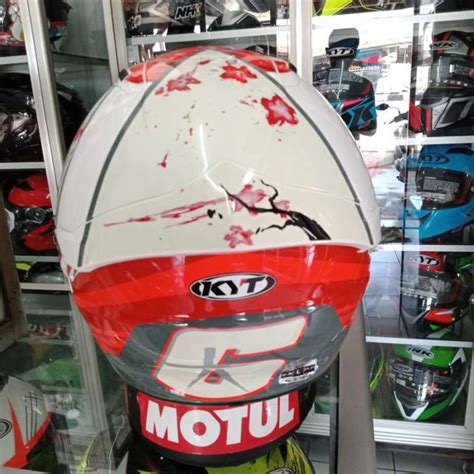 Jual Helm Full Face KYT NFR XAVI SAKURA REPLICA Di Seller Krisna Helmet