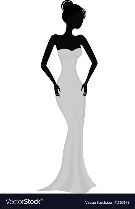 Woman In Dress Silhouette