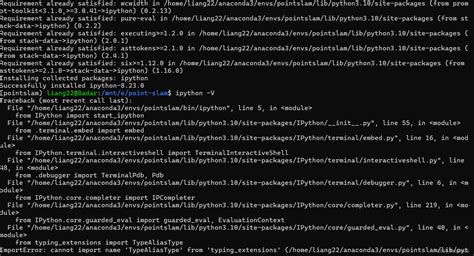 ipython报错：in interactiveshell ast transformers list[ast nodetransformer] list typeerror ‘ty