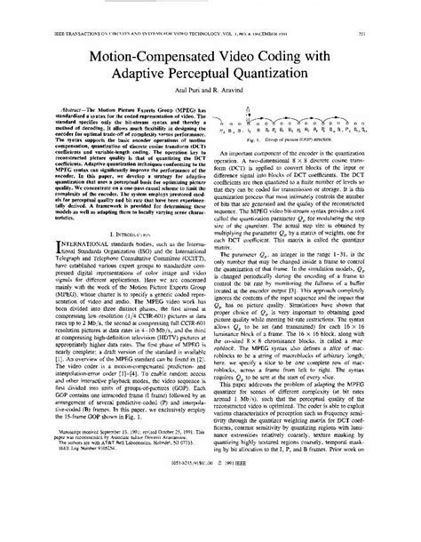 pdf motion compensated video coding with adaptive perceptual quantization dokumen tips