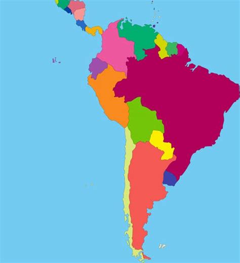 Print Map Quiz Mapa de Sudamérica geografía países mapa interactivo