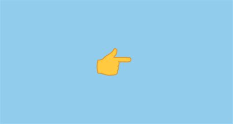 Backhand Index Pointing Right Emoji On Joypixels Animations