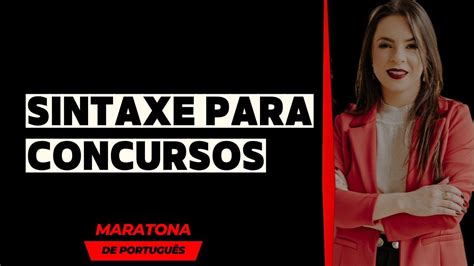 Sintaxe da língua portuguesa Português para Concursos YouTube