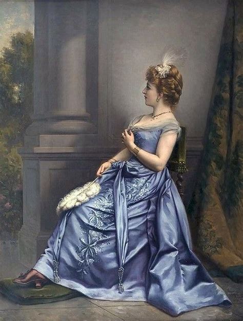 Bakalowicz Ladislaus Lady In A Blue Dress In 2023 Victorian