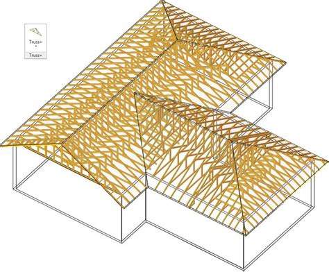 Figure Illustration Prefabricated Metal Plated Roof Truss House Roof