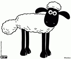 La Oveja Shaun De Cuatro Patas Para Colorear Pintar E Imprimir