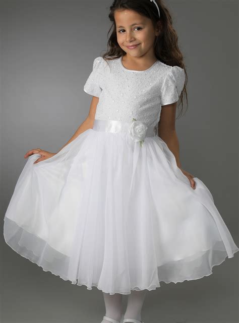 Robe de communion blanche Ayaa pour fille de belle qualité