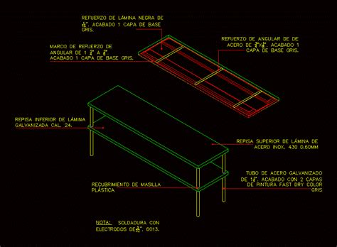 Steel Workbench In Autocad Cad Library