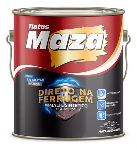 Tinta Esm Sint Ouro Antigo Direto Na Ferrugem Maza 900ml Tinta Para