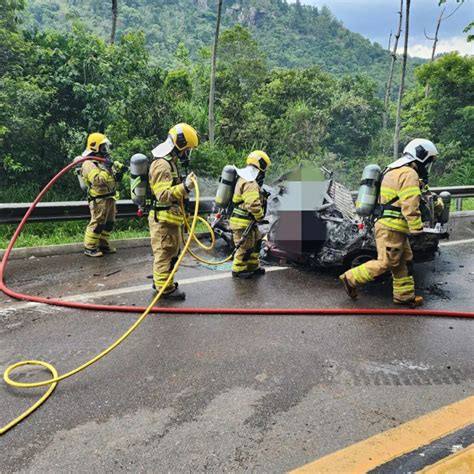 Homem morre carbonizado após acidente na BR 470 em Ibirama Rede Vale