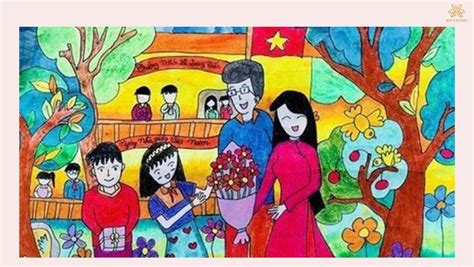 Top 40 mẫu ảnh vẽ 20 11 ngày Nhà giáo Việt nam đẹp và ý nghĩa nhất