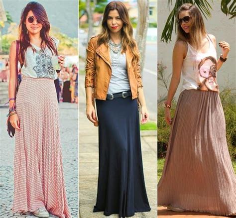 Dicas De Moda Posthaus Saia Longa Para Baixinhas Saias Moda