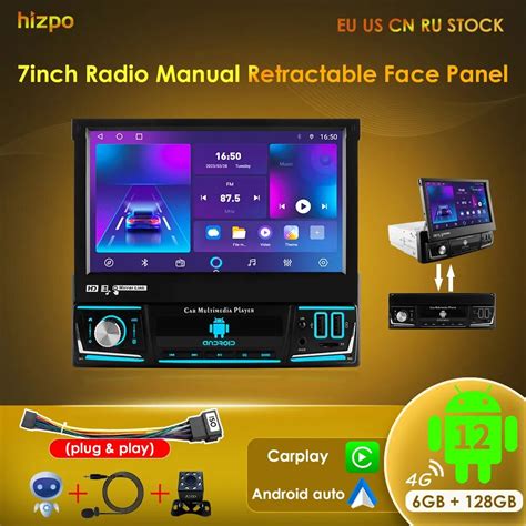 Hizpo Autoradio Android 12 Universel Navigation GPS CarPlay Lecteur