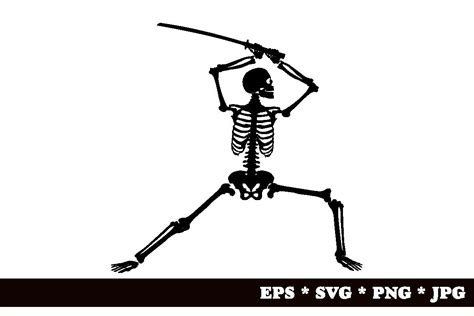 Skeleton With A Sword Graphic By Norsob Creative Fabrica