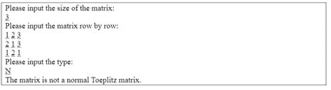 solved a normal toeplitz or diagonal constant matrix is a