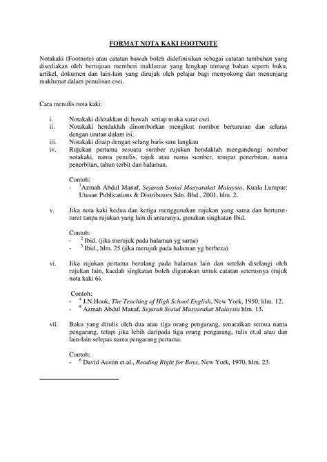 Contoh Nota Kaki Dalam Kertas Kerja DwaynearesPayne