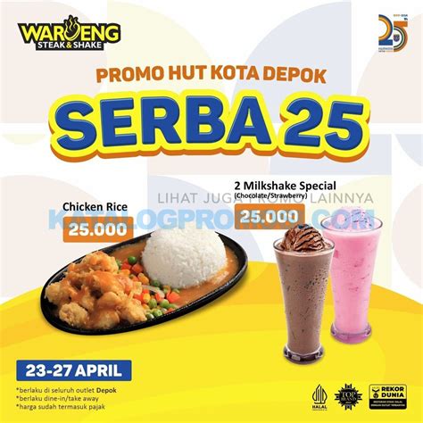 Promo Waroeng Steak Shake Spesial Hut Kota Depok Paket Menu Serba