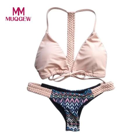Dropshipping 2018 Brazilian Bikinis Backless Push Up Padded Bra