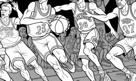 Coloriage de joueurs NBA célèbres à Télécharger ou à Imprimer gratuitement