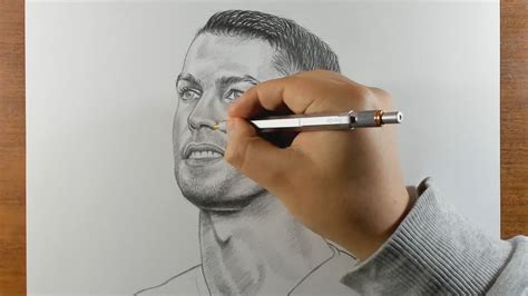 C Mo Dibujar A Cristiano Ronaldo A L Piz Paso A Paso Youtube