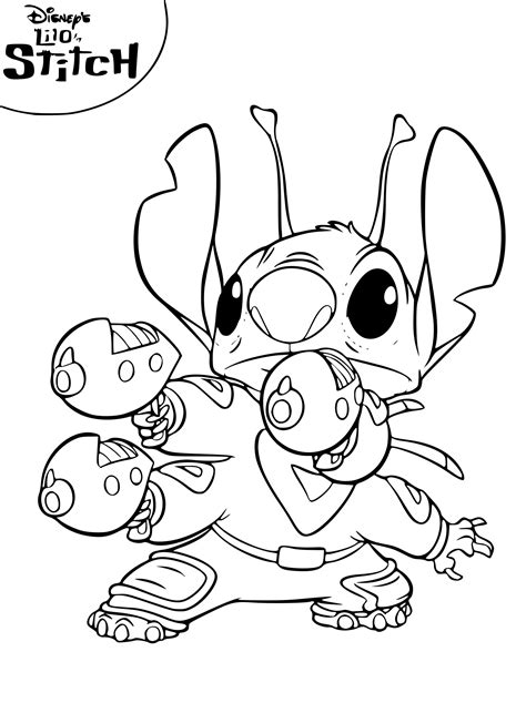 Coloriage Stitch Disney gratuit à imprimer Coloriages info