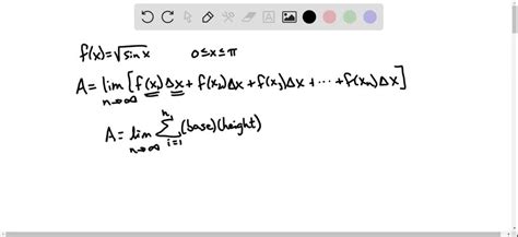 solved use definition 2 to find an expression for the area under the graph of f as a limit do