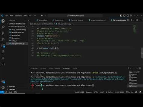 List Operations In Python Part 2 YouTube